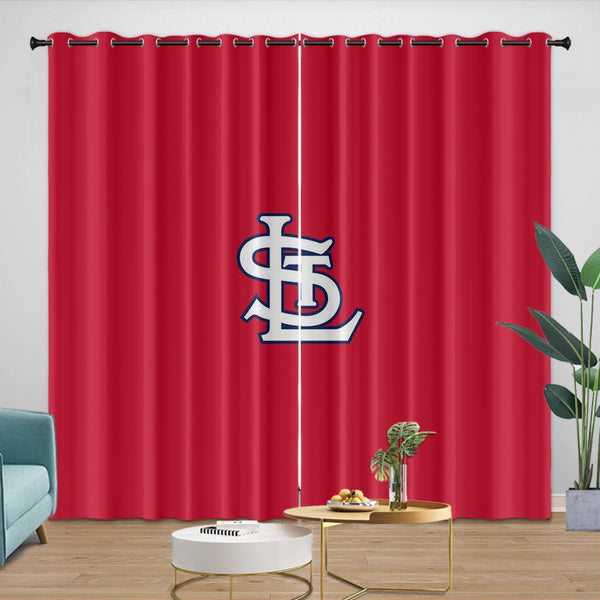 St. Louis Cardinals Curtains Blackout Window Drapes Room Decoration ...