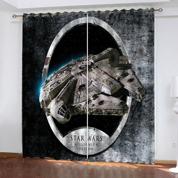 Star Wars Curtains Blackout Window Drapes Room Decoration – EBuycos