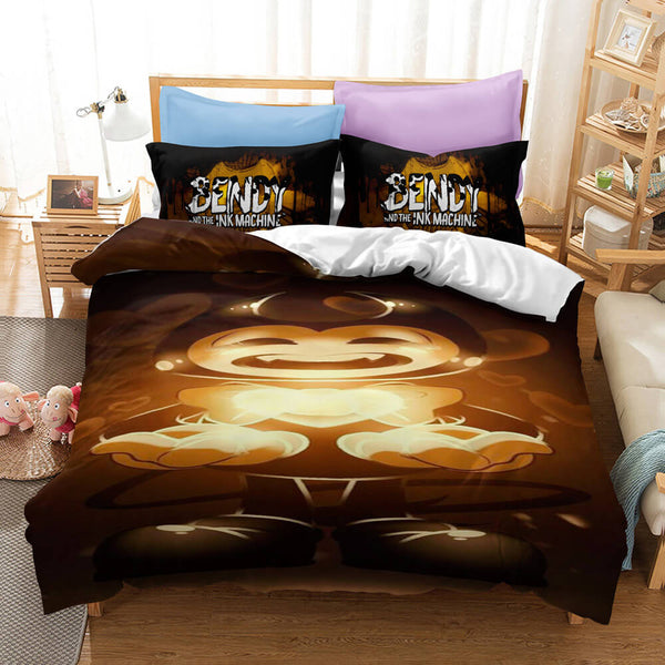 Bendy And The Ink Machine Cosplay Bedding Set Quilt Cover Without Fill ...