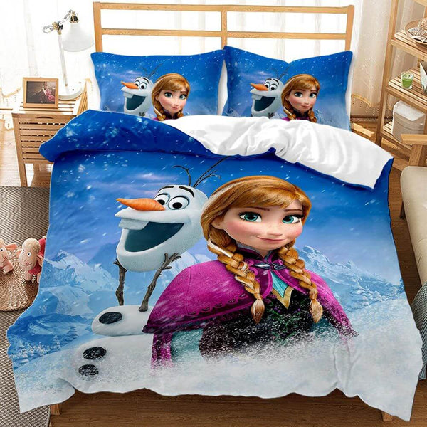 Cartoon Frozen Cosplay Bedding Set Quilt Cover Without Filler – EBuycos
