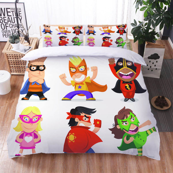 Cartoon Superman Bedding Set Quilt Cover Without Filler – EBuycos