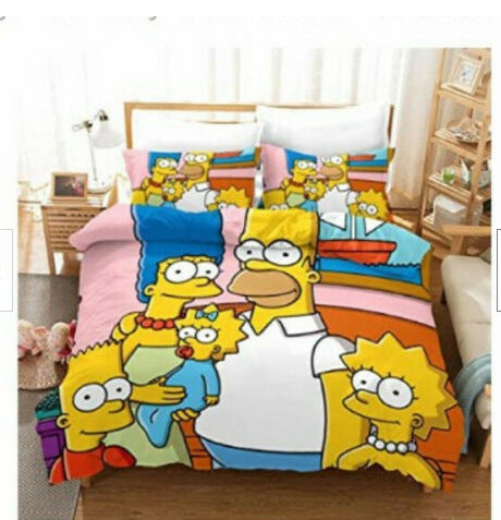 Comedy The Simpsons Bedding Sets Pattern Quilt Cover Without Filler ...