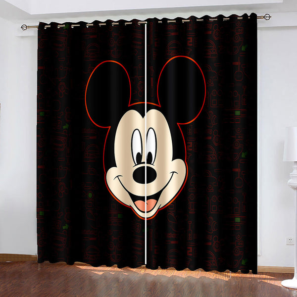 Disney Mickey Mouse Curtains Blackout Window Drapes - EBuycos
