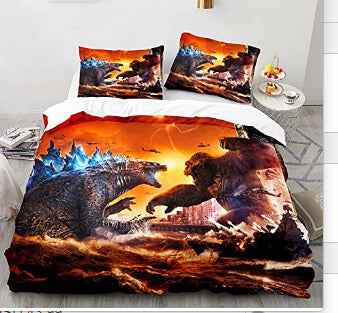 Godzilla vs Kong Cosplay Bedding Set Quilt Cover Without Filler – EBuycos
