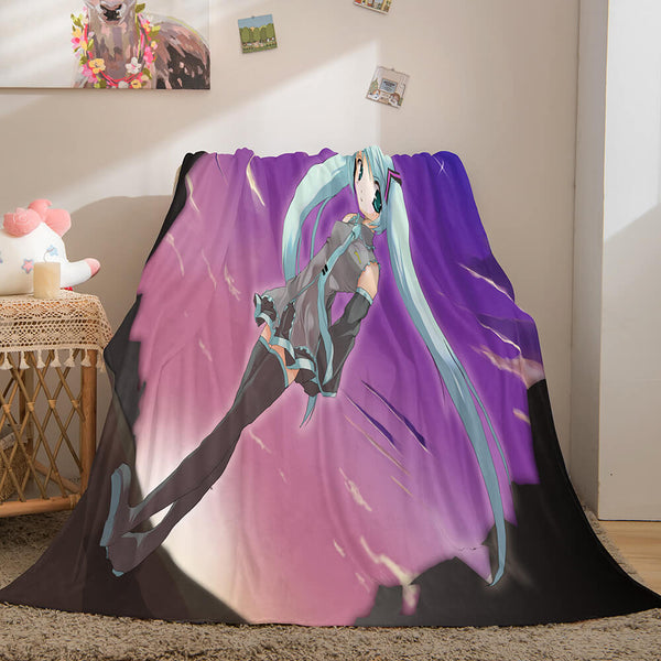 Hatsune Miku Flannel Blanket Cosplay Throw Blanket – EBuycos