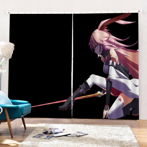 Japan Anime Girls Curtains Blackout Window Drapes for Room Decoration ...
