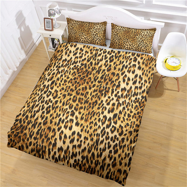 Leopard Print Bedding Set Quilt Cover Without Filler – EBuycos