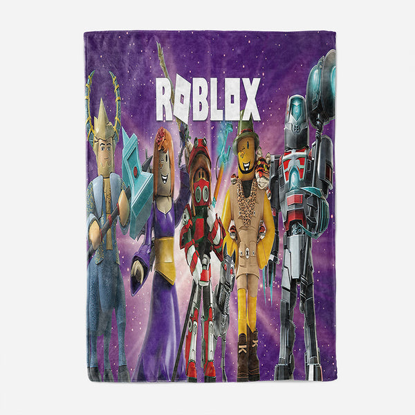 Roblox Pattern Blanket Flannel Throw Room Decoration – EBuycos