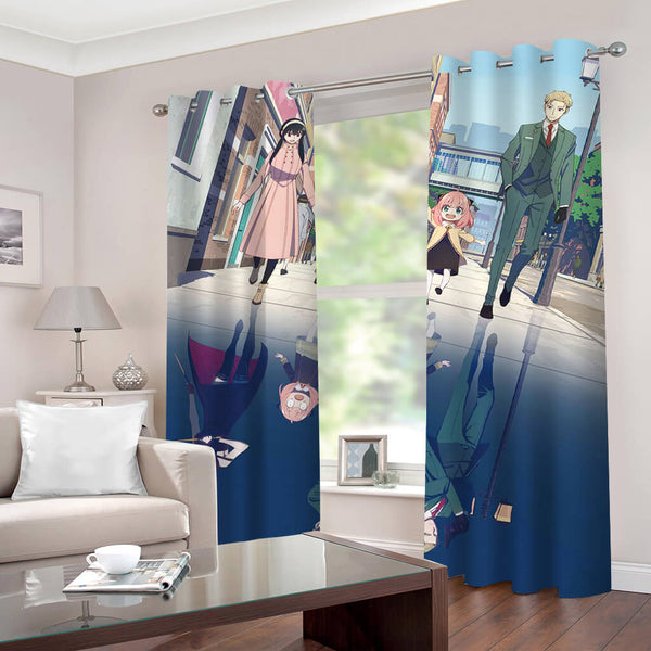 Spy x Family Curtains Cosplay Blackout Window Drapes for Room Decorati ...