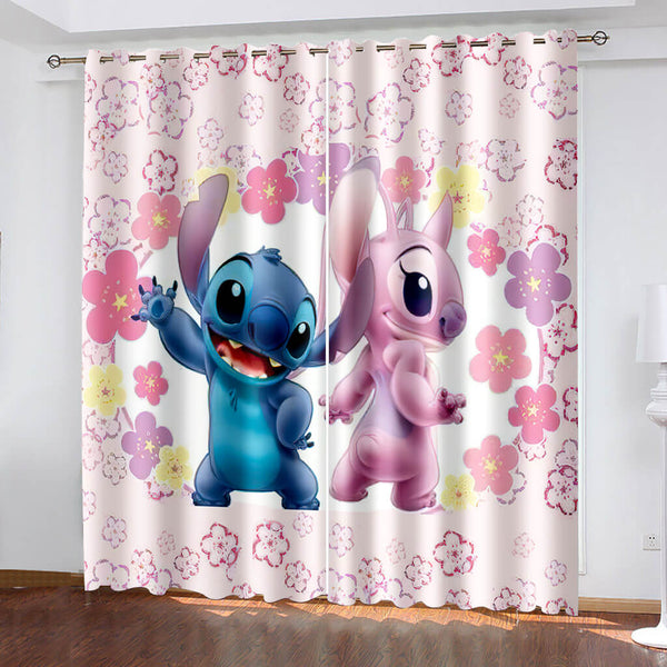 Stitch Curtains Blackout Window Drapes - EBuycos