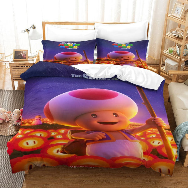 The Super Mario Bros Movie Bedding Set Pattern Quilt Cover – EBuycos