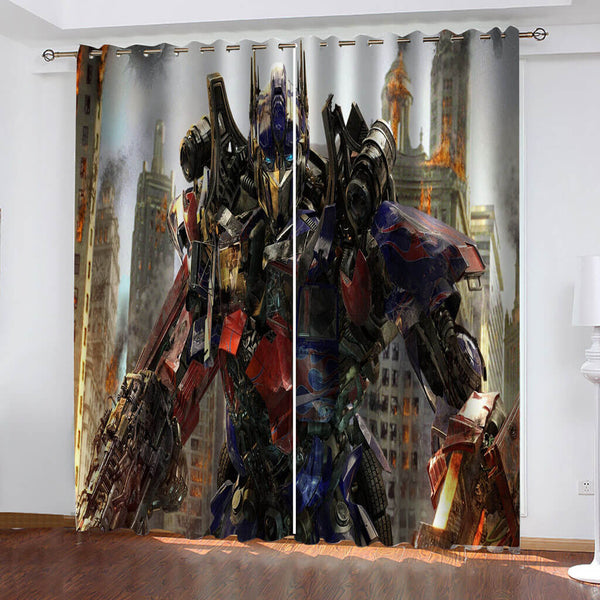 The Transformers Curtains Cosplay Blackout Window Drapes Room Decorati ...